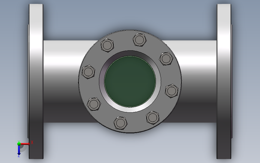 直通管道视镜_SOLIDWORKS 2012_模型图纸下载 – 懒石网