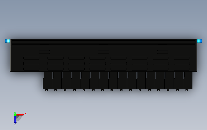 NXE系列IO模块 图纸（3D）_STEP_模型图纸下载 – 懒石网
