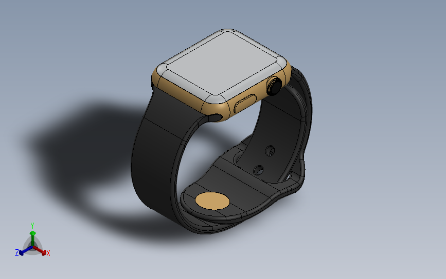 智能手表 Apple Watch_SOLIDWORKS 2013_模型图纸下载 – 懒石网