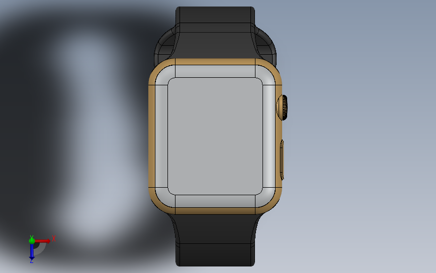 智能手表 Apple Watch_SOLIDWORKS 2013_模型图纸下载 – 懒石网