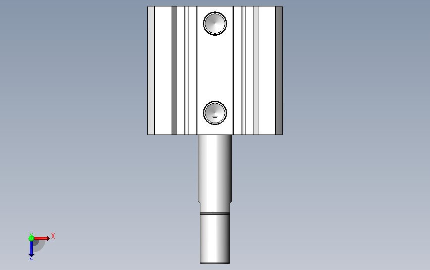 气缸cq2a80 50dm， Solidworks 2014 模型图纸下载 懒石网