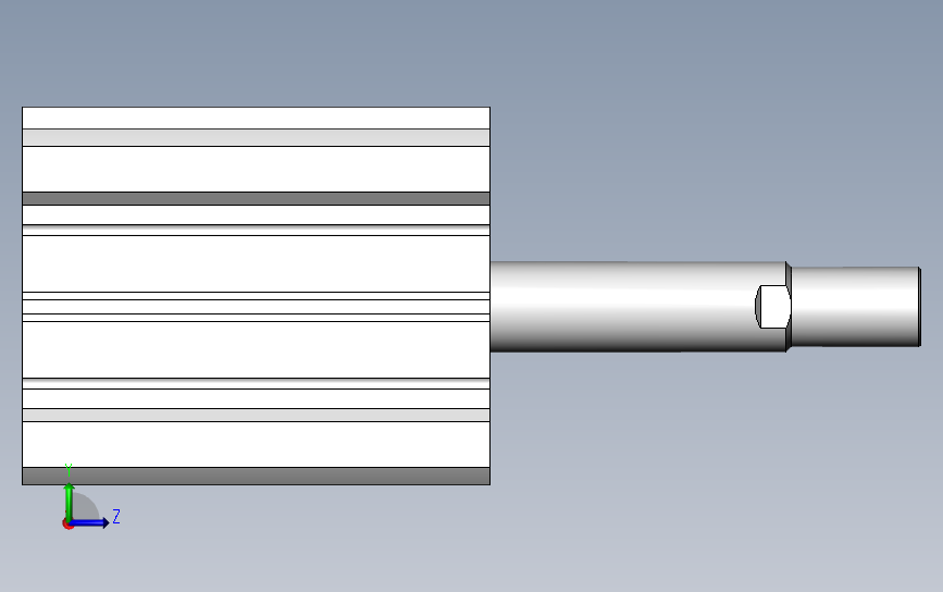 气缸cq2a80 75dm， Solidworks 2009 模型图纸下载 懒石网
