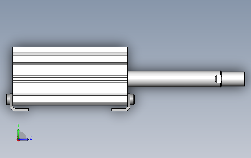 气缸cq2l50 100dm Solidworks 2007 模型图纸下载 懒石网