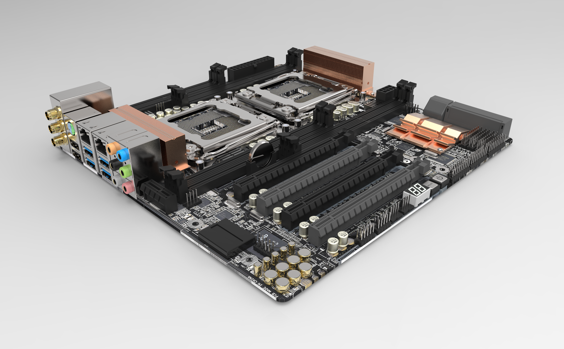 华硕Z10PE-D8 WS-MX99主板_IGES_模型图纸下载 – 懒石网