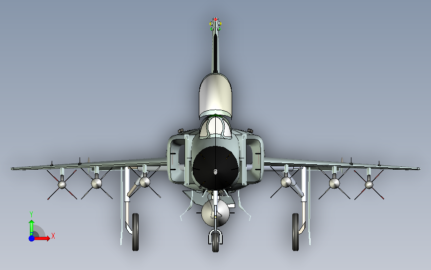 Shenyang J-8 II 歼-8Ⅱ歼击机外观玩具模型3D图纸 x_t格式_Parasolid_模型图纸下载 – 懒石网