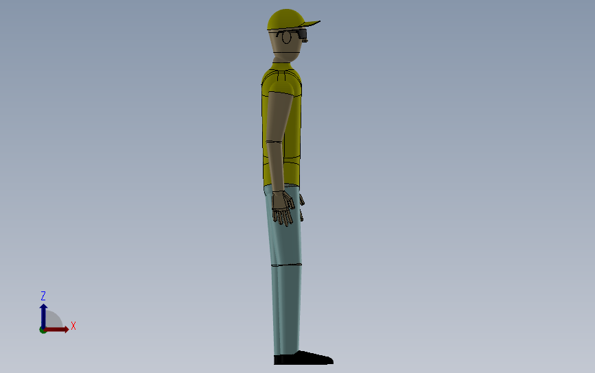 男士人体模型 Solidworks 2015 模型图纸下载 懒石网