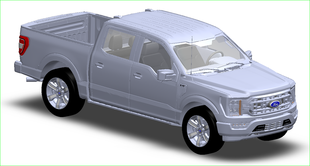 汽车 福特 F-150 XLT_SOLIDWORKS 2018_模型图纸下载 – 懒石网