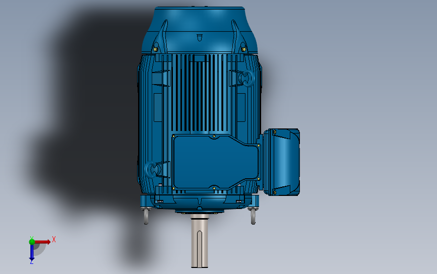 WEG 电动马达 586-7T_SOLIDWORKS 2016_模型图纸下载 – 懒石网
