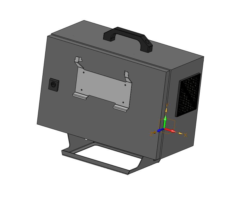 UR机器人操作控制柜CB2_STEP_模型图纸下载 – 懒石网