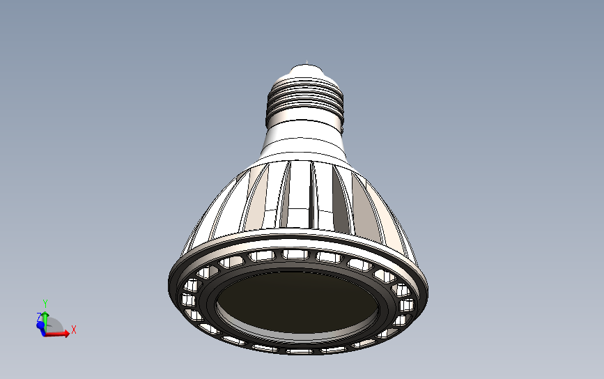 13W LED射灯_SOLIDWORKS 2016_模型图纸下载 – 懒石网