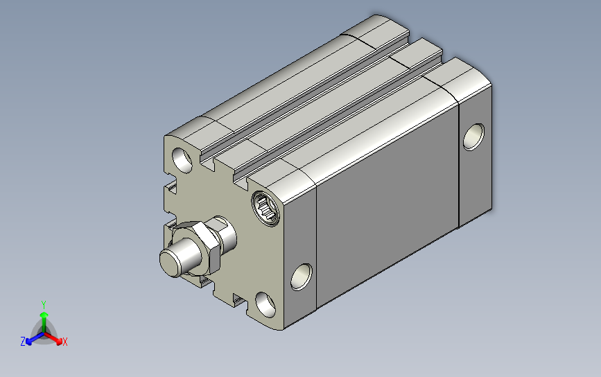 紧凑型气缸ADN-40-25-A-P-A---_asm_0__STEP_模型图纸下载 – 懒石网