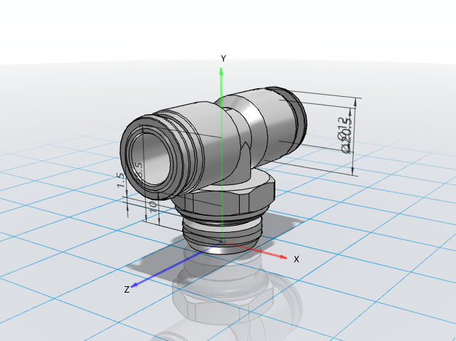 多款NPQR-T-T快插接头系列_STEP_模型图纸下载 – 懒石网