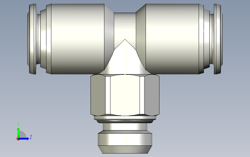 多款NPQR-T-T快插接头系列_STEP_模型图纸下载 – 懒石网
