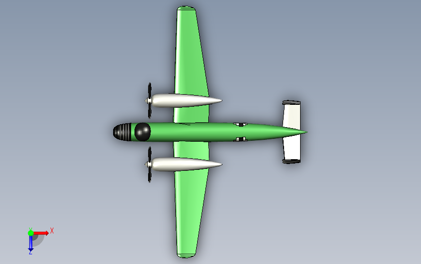 focke-wulf-fw-191_STEP_模型图纸下载 – 懒石网