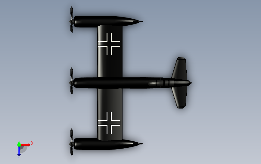 blohm-voss-bv-p-170_STEP_模型图纸下载 – 懒石网
