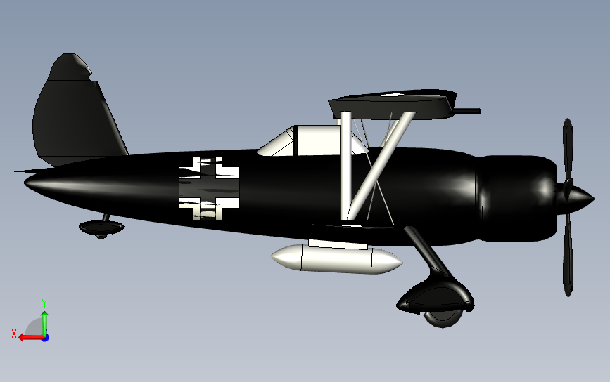 arado-ar-197_STEP_模型图纸下载 – 懒石网