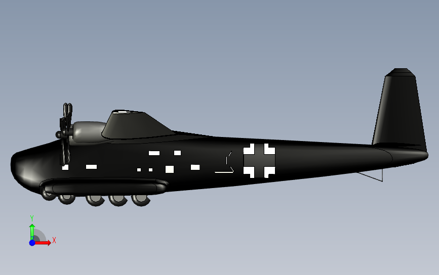 messerschmitt-me-323_STEP_模型图纸下载 – 懒石网