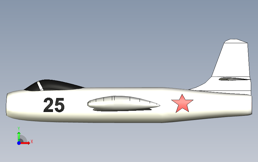 yakovlev-yak-19_STEP_模型图纸下载 – 懒石网