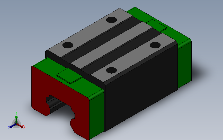 滑块HGH25CA（HIWIN）_SOLIDWORKS 2010_模型图纸下载 – 懒石网