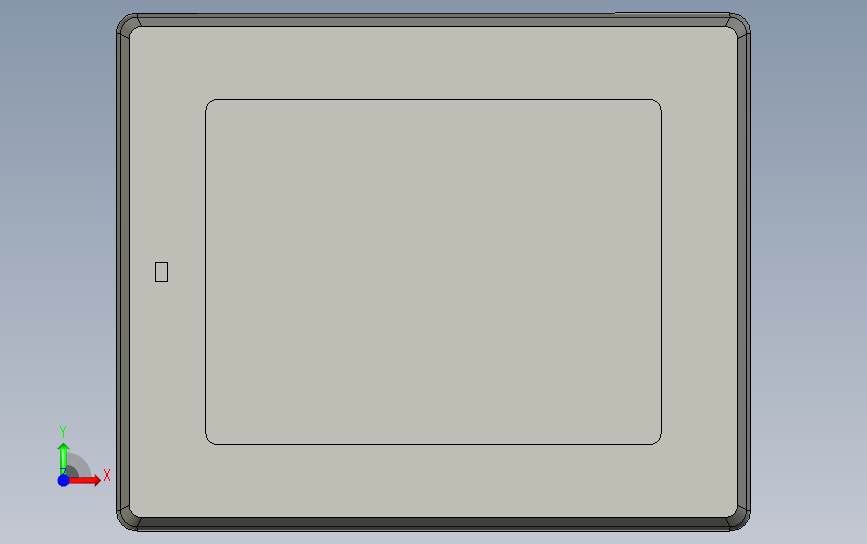 触摸屏HMIVT2-B7系列_STEP_模型图纸下载 – 懒石网