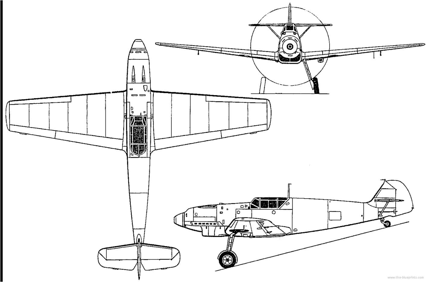 messerschmitt-bf-109_STEP _模型图纸下载 – 懒石网