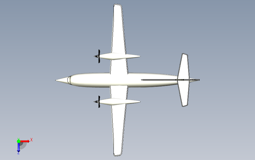 fokker-f27-friendship_STEP_模型图纸下载 – 懒石网