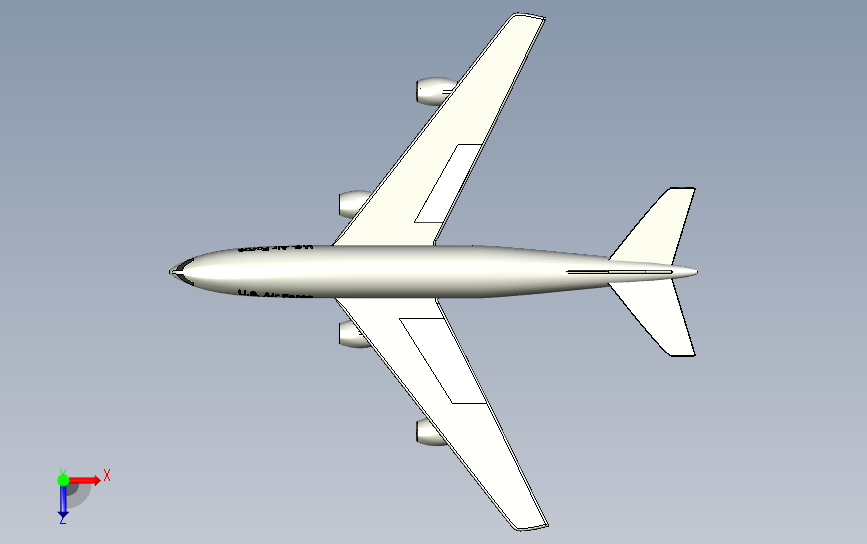 KC-135加油机_STEP _模型图纸下载 – 懒石网