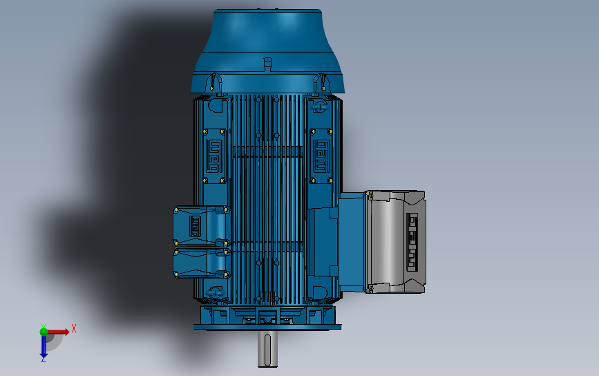 万高电机315L_A_B_RIGHT(9)系列_SOLIDWORKS 2011_模型图纸下载 – 懒石网