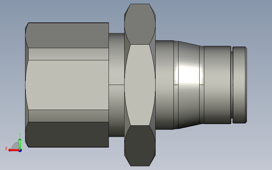 管接头螺纹66PLMBH-10M-6G系列_STEP_模型图纸下载 – 懒石网
