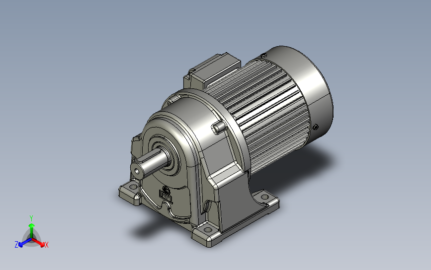 常用减速机SH13-075A系列_STEP_模型图纸下载 – 懒石网