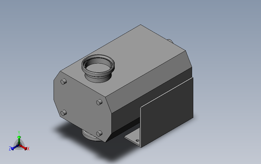 旋转叶泵SLR BV 4-100 DIN系列_SOLIDWORKS 2008_模型图纸下载 – 懒石网