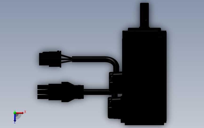 Ecm A3h Cy0401rsx（100w绝对值高惯量无刹车） Solidworks 2018 模型图纸下载 懒石网