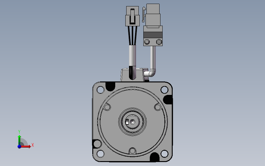 Ecm A3h Cy0804s7x（400w绝对值高惯量有刹车） Solidworks 2018 模型图纸下载 懒石网