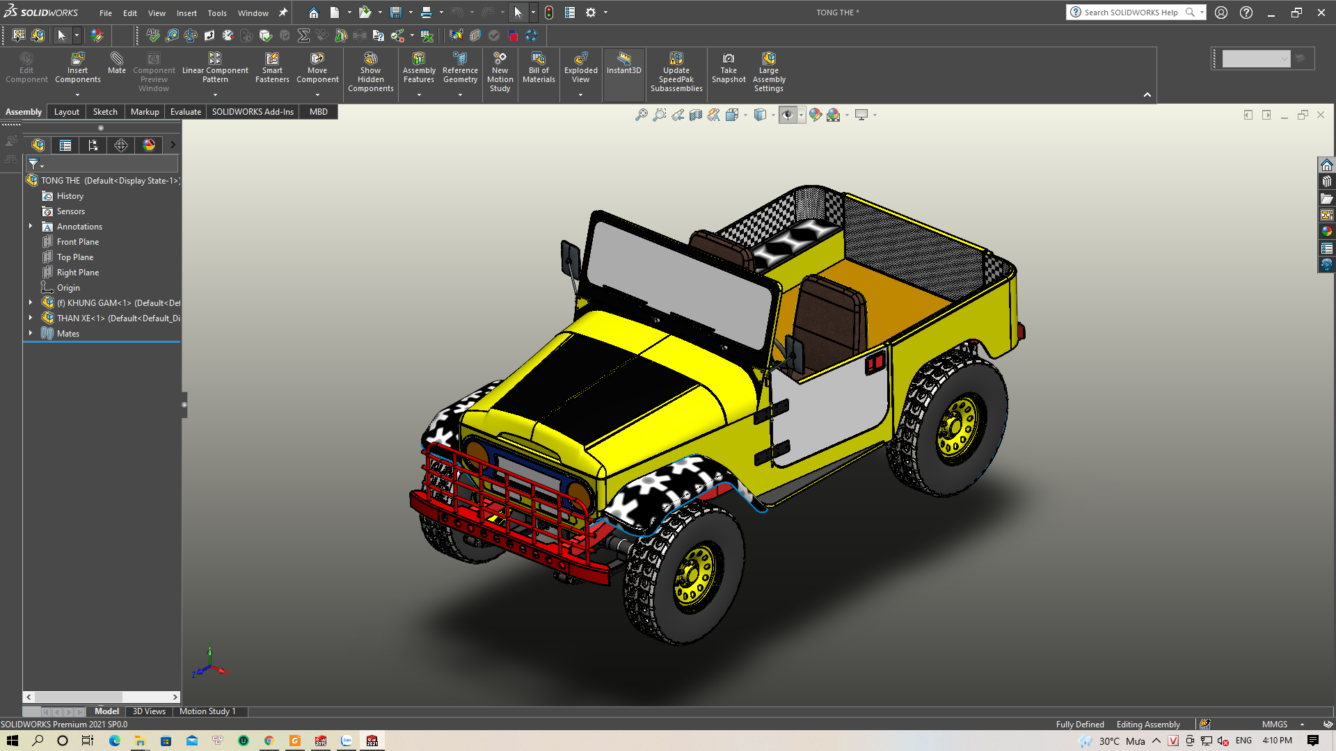 汽车模型387_SOLIDWORKS 2021_模型图纸下载 – 懒石网