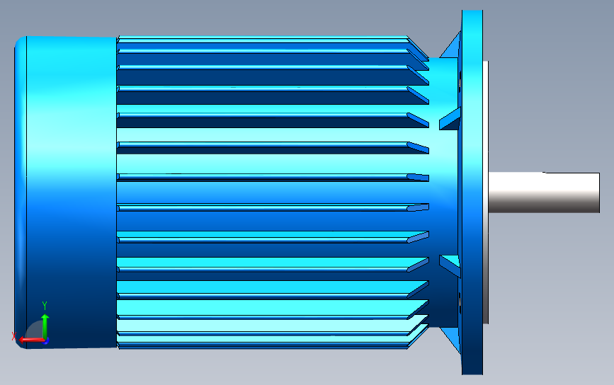 三相异步电动机Y2-100L-2(法兰固定)_SOLIDWORKS 2011_模型图纸下载 – 懒石网