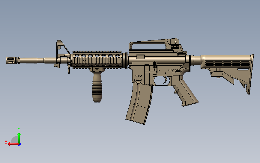 ar15_SOLIDWORKS 2021_模型图纸下载 – 懒石网