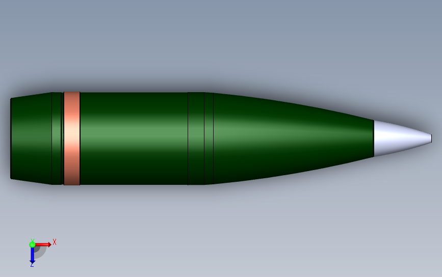 155mm-m107炮弹_SOLIDWORKS 2016_模型图纸下载 – 懒石网