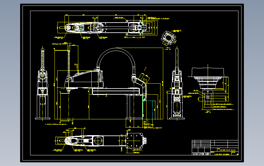 机器人外形图ls20-a04s_external图纸_AotuCAD dxf_模型图纸下载 – 懒石网