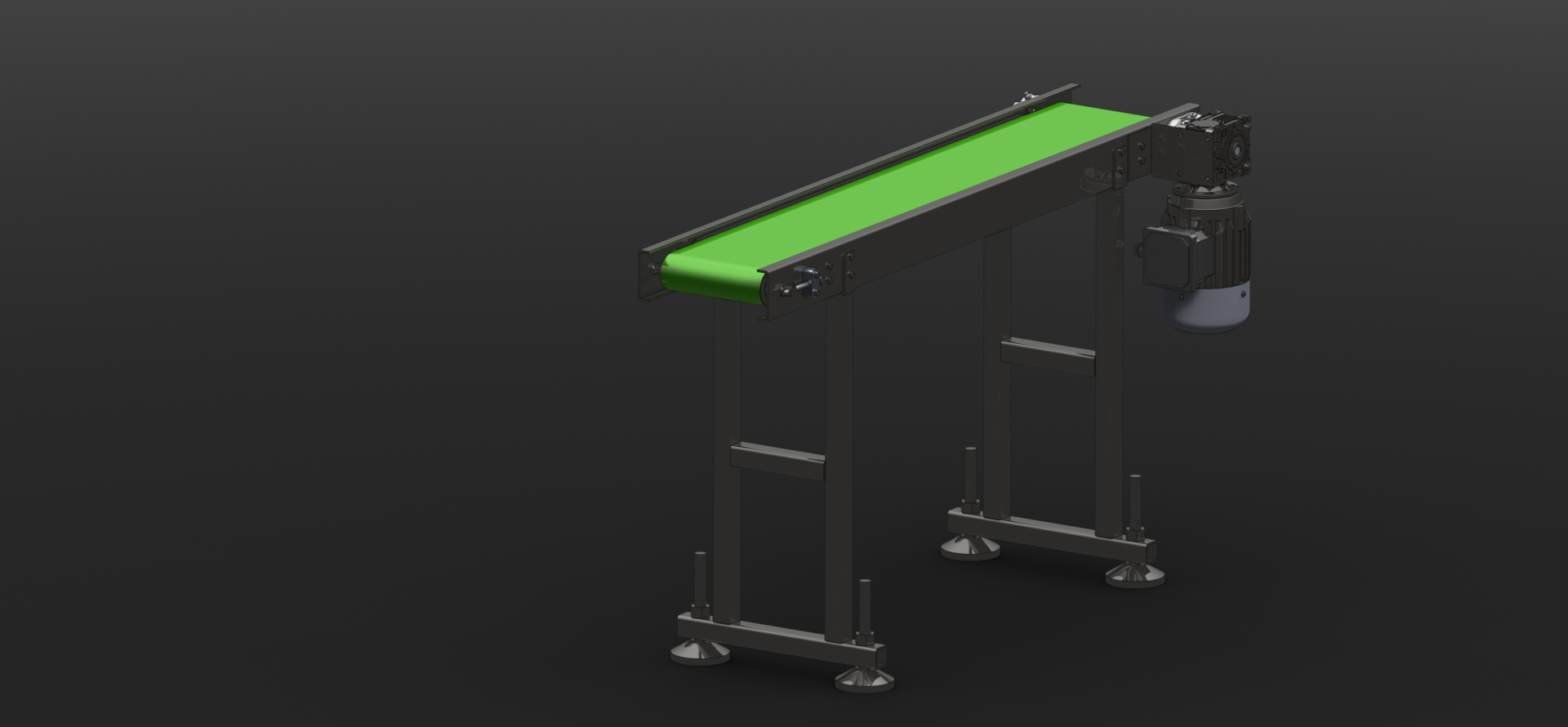 输送带 Solidworks 2021 模型图纸下载 懒石网