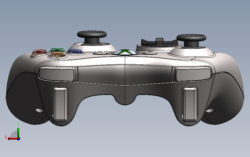 Xbox-360-控制器_SOLIDWORKS 2008_模型图纸下载 – 懒石网