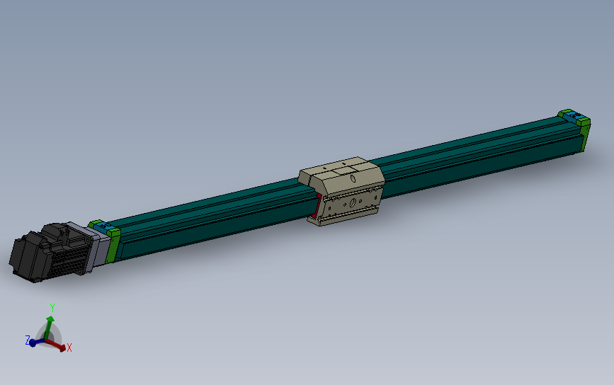 滚珠丝杆伺服电动滑台dc45b Sp Mg（100 1000mm） 571 Solidworks 2018 模型图纸下载 懒石网