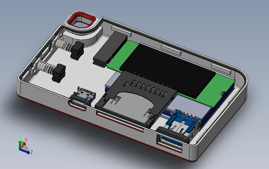 无线便携式 Ssd 驱动器 Solidworks 2020 模型图纸下载 懒石网