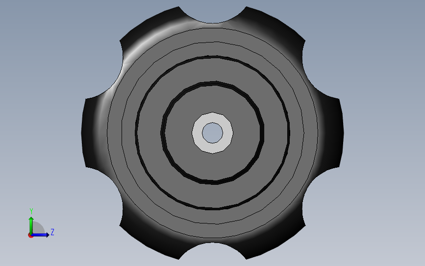 波纹手轮[SHS-63]_SOLIDWORKS 2018_模型图纸下载 – 懒石网