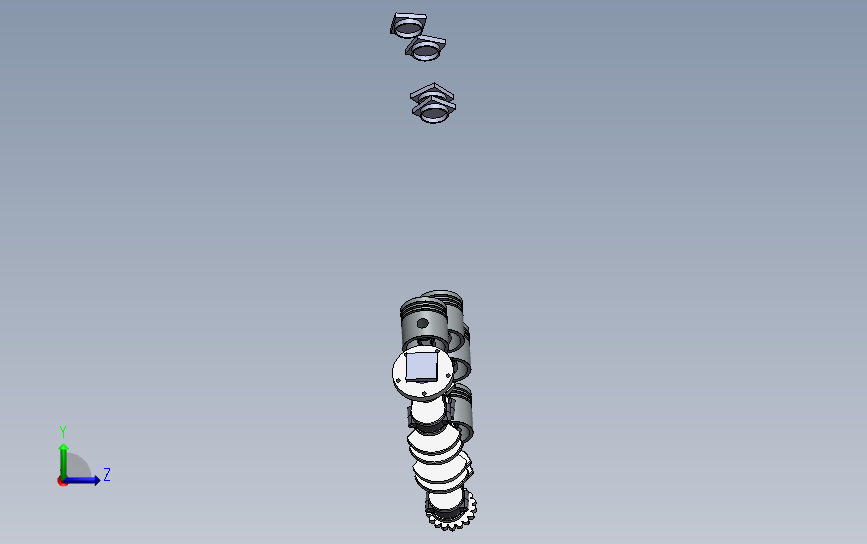曲轴 Solidworks 2020 模型图纸下载 懒石网