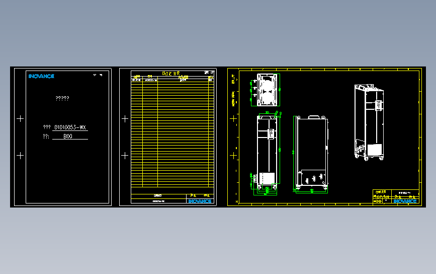 工程型单传变频器_B01(MD500T11GB+整机外形图)_AutoCAD 2004_模型图纸下载 – 懒石网