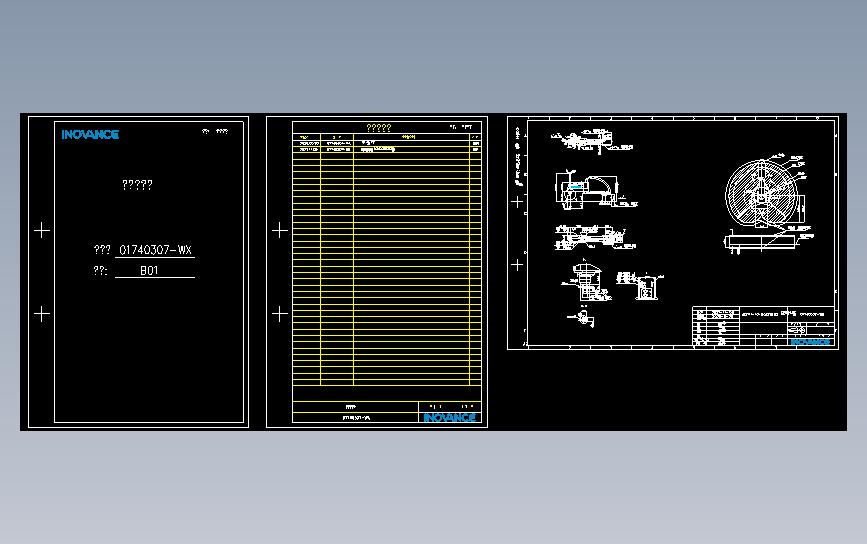 SCARA机器人-WX_B01(IRS111-20-60Z18TS3整机外形图）_AutoCAD 2013_模型图纸下载 – 懒石网