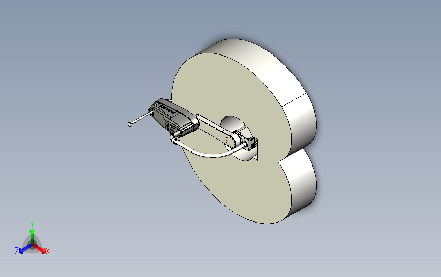 SCARA机器人-WXSTEP_B01(IRS111-20-100Z42TS3整机外形图）_STEP_模型图纸下载 – 懒石网