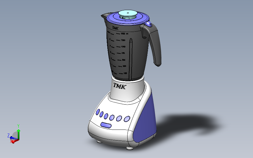 Blender Machine家用搅拌机3D数模图纸 Solidworks设计_SOLIDWORKS 2021_模型图纸下载 – 懒石网