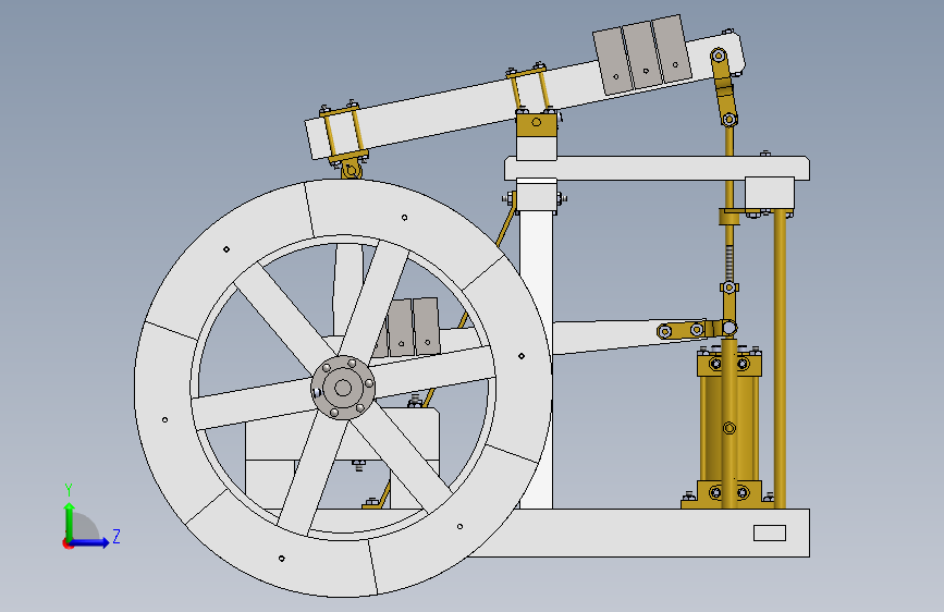 一种蒸汽机_SOLIDWORKS 2016_模型图纸下载 – 懒石网