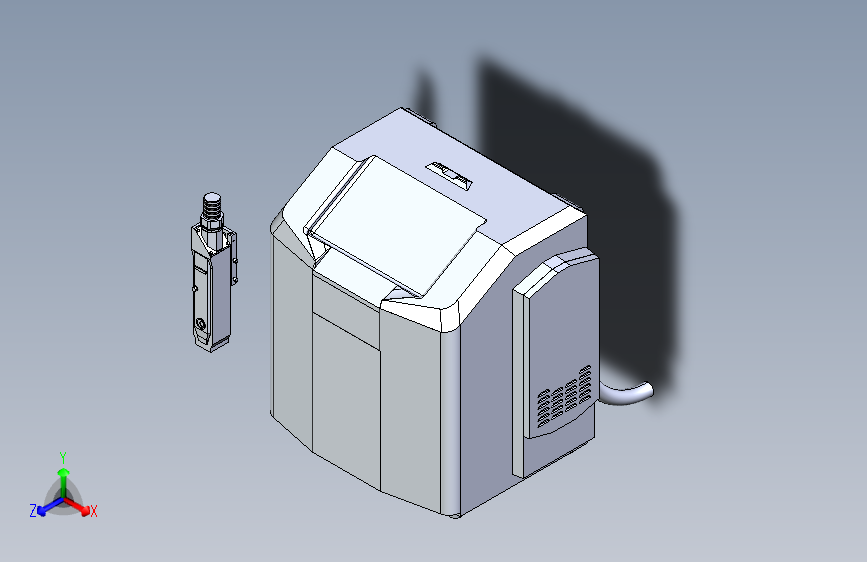 基恩士喷码机MK-U2000_IGES_模型图纸下载 – 懒石网